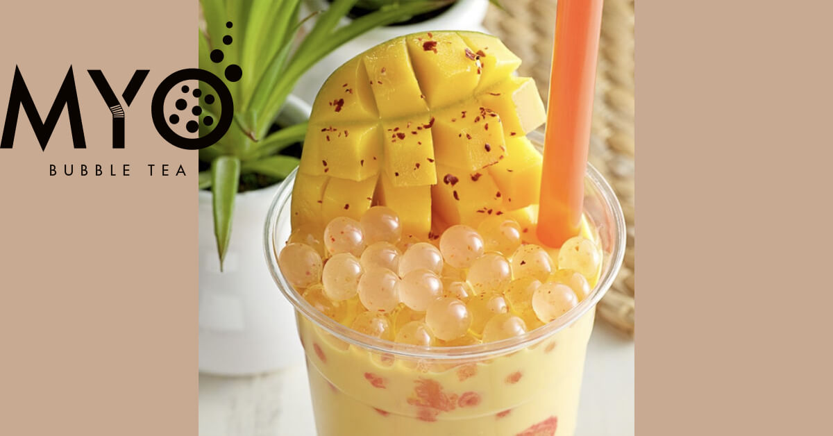 Smoothie mangue, kiwi et perles litchi - Myo Bubble Tea